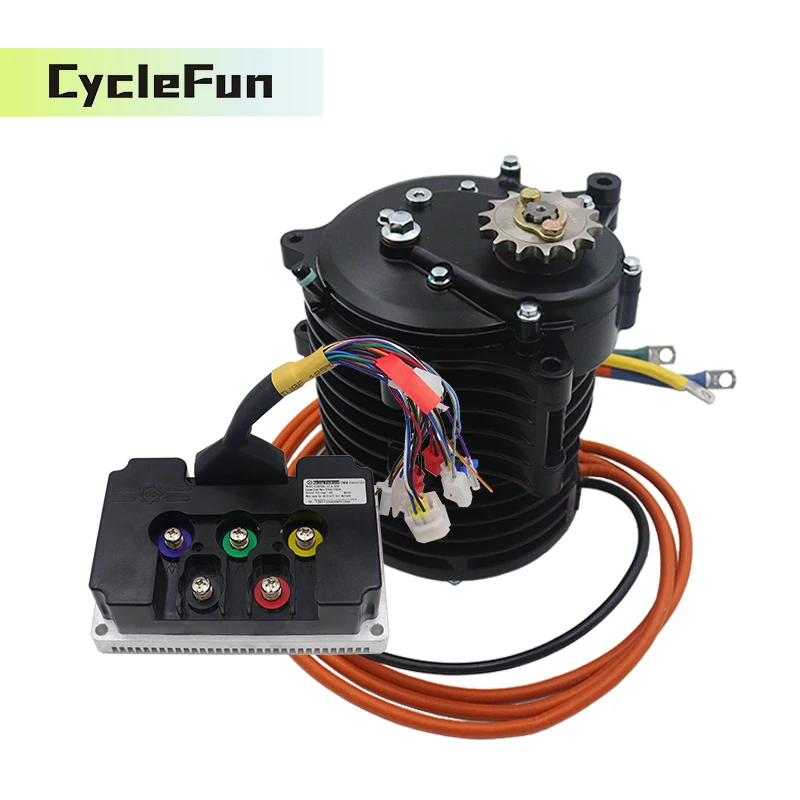 QS138 V3 70H 3KW PMSM Mid-Drive Motor With 1:2.35 Internal Reduction ...