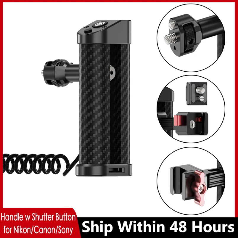 Low Angle Shooting Camera Grip 1/4" ARRI NATO Rail Clamp Shutter ...