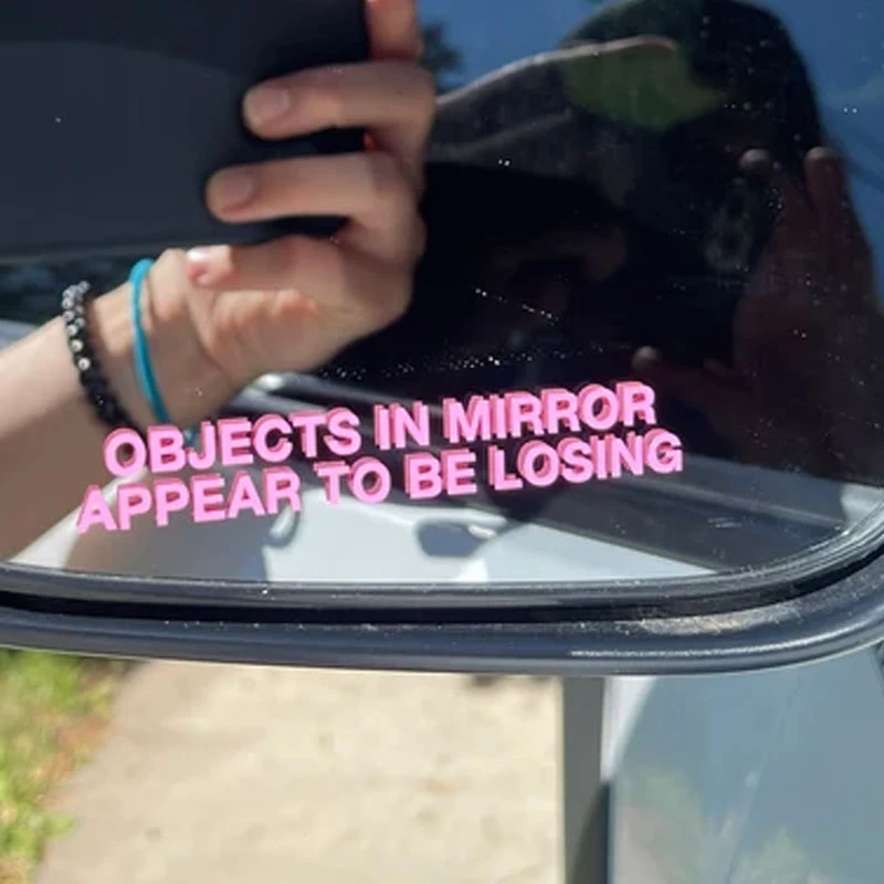 Objects In Mirror Appear To Be Losing Car Sticker Jdm Decoration Window ...