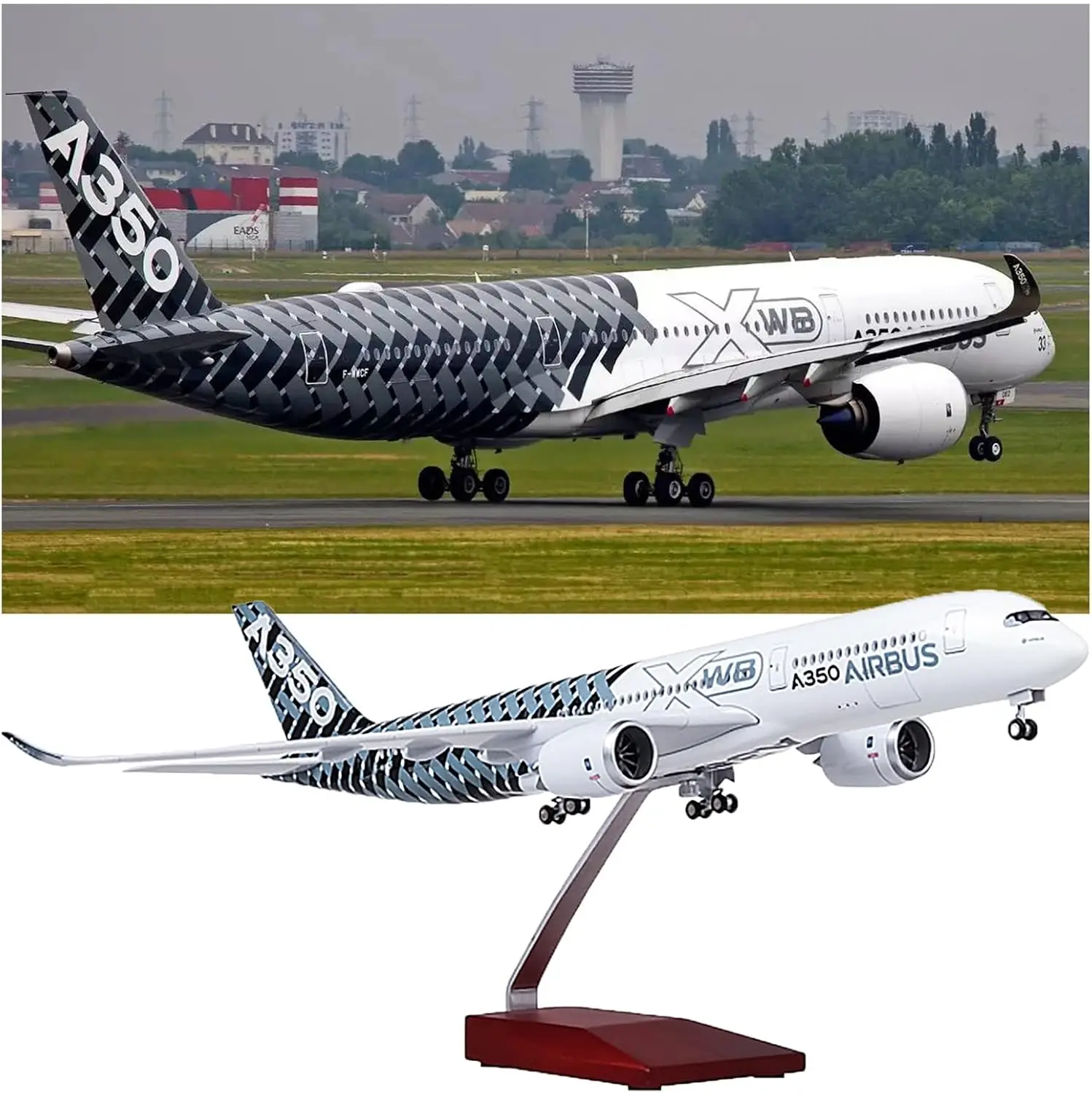 1:142 Scale 47CM Airbus Model Airplane A350 Prototype XWB Airlines ...