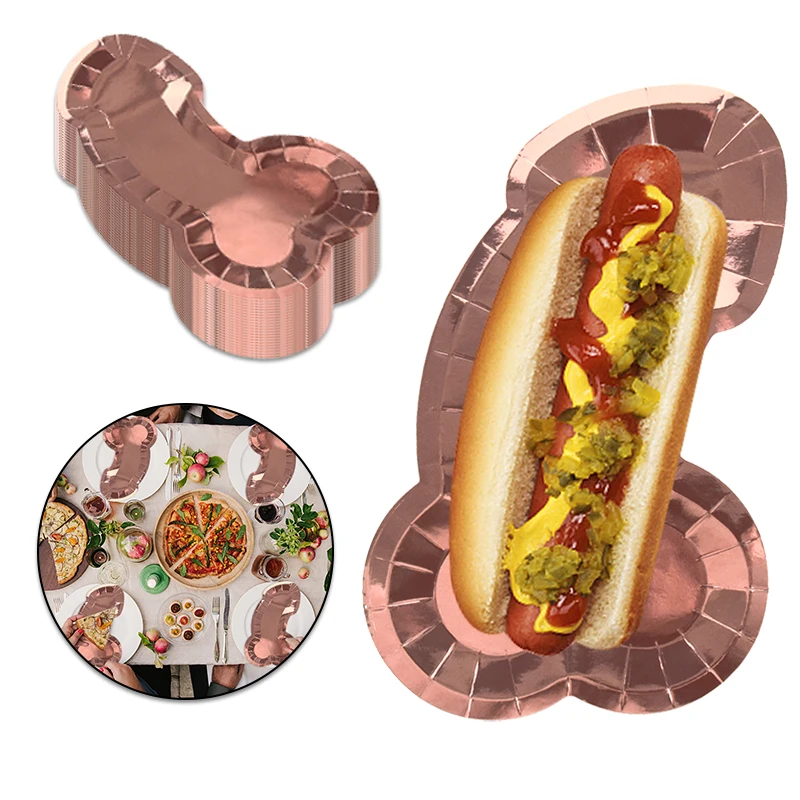 5pcs-Funny-Rose-Gold-Penis-Plates-For-Bachelorette-Party-Decor ...