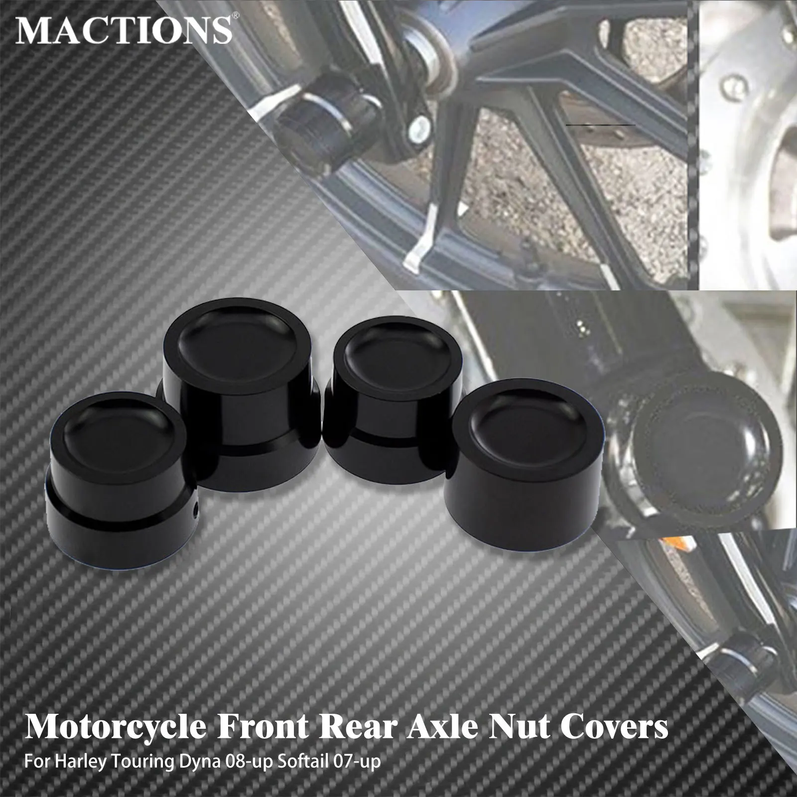 Front-Rear-Axle-Nut-Covers-2PC-Motorcycle-Nut-Cap-For-Harley-Touring ...