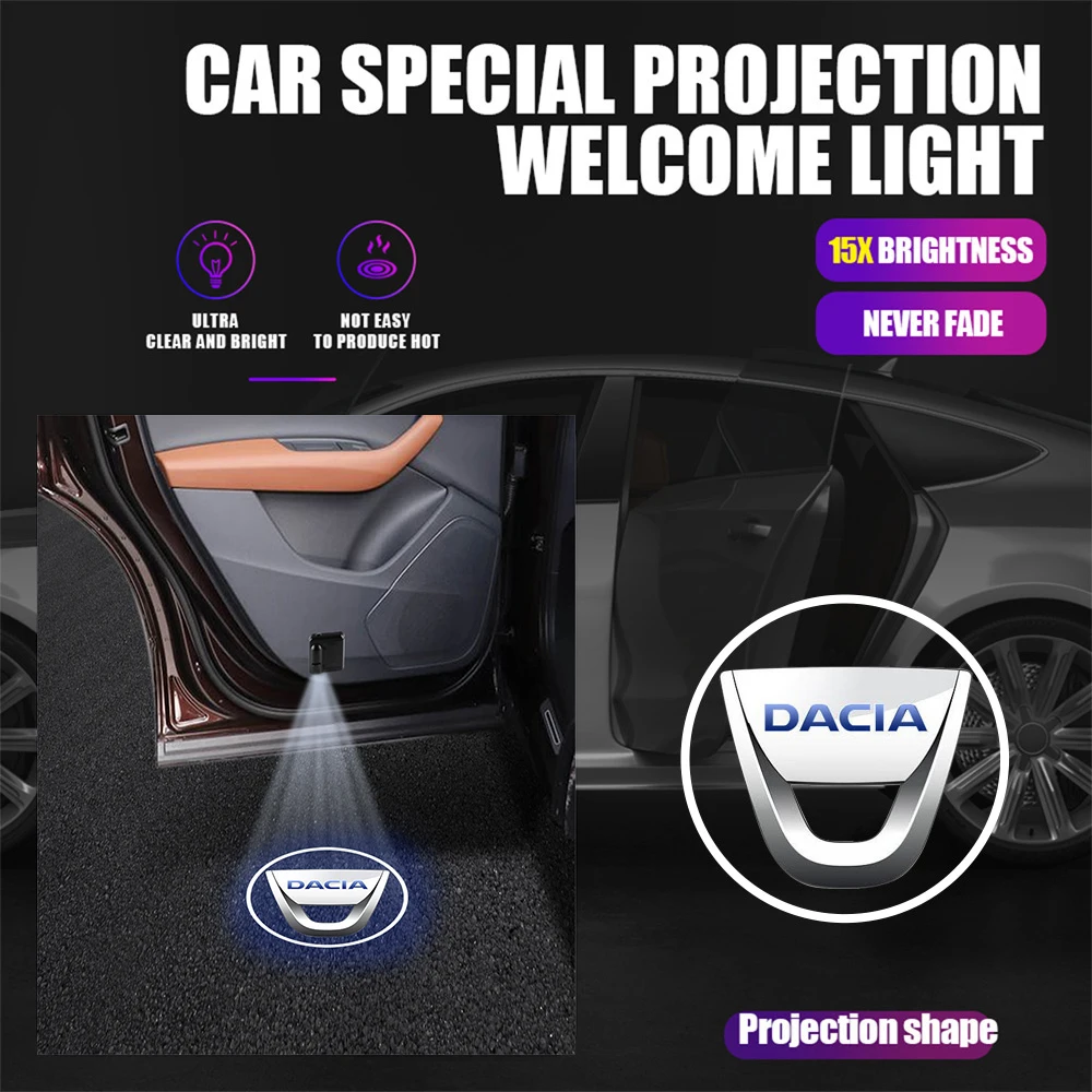 Led Light Car Welcome Door Logo Wireless Laser Projector For Renault ...