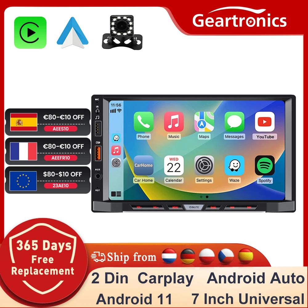 2-Din-Car-Radio-Android-11-Carplay-Car-Radio-Multimedia-Player-7-Inch ...