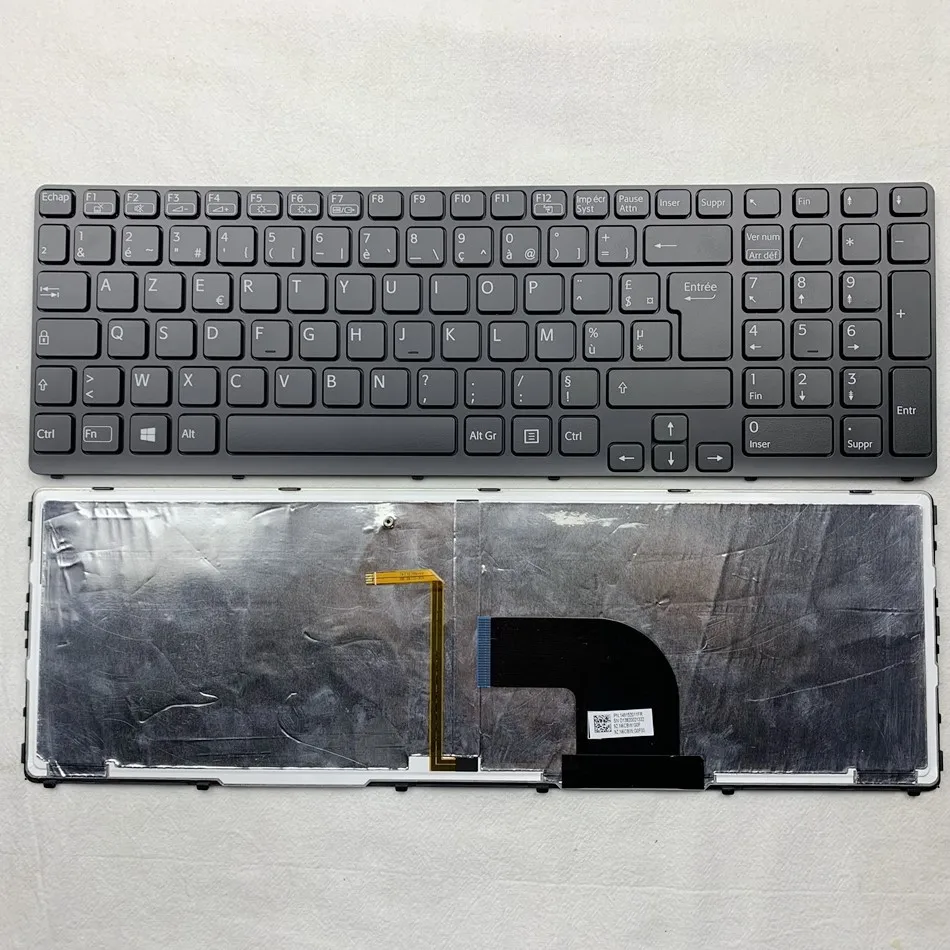 French Backlit Laptop Keyboard for Sony VAIO SVE151 SVE 151 Series ...