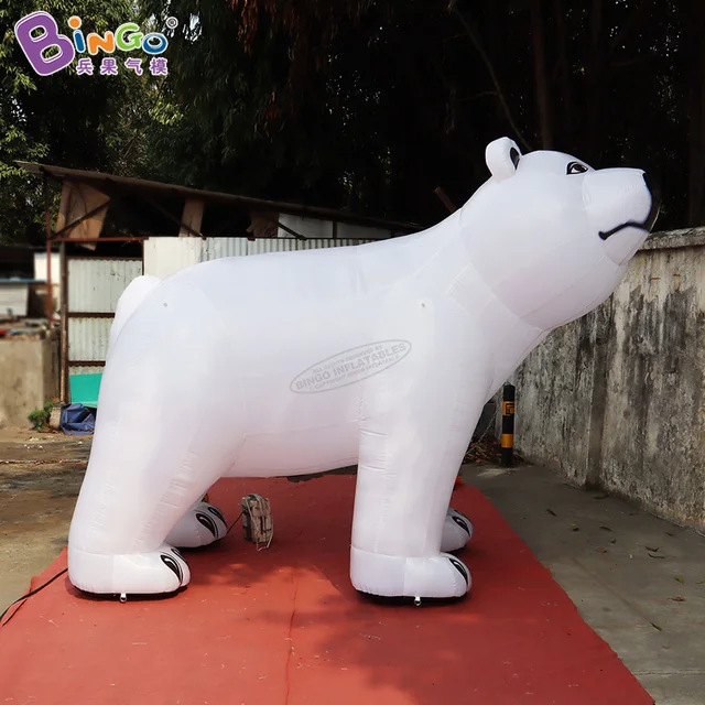 Christmas Polar Bear For Advertising Event Decoration Outdoor Giant 6m ...