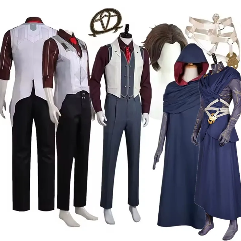 LoL Viktor Cosplay Costume Arcane Disguise Adult Men Uniform Shirt Vest ...