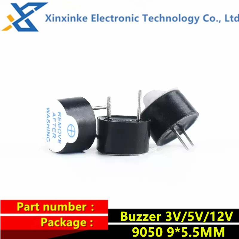 100PCS-0905-3V-5V-12V-Active-Alarm-Buzzer-Beeper-9-5-5mm-TMB09A12-Mini ...