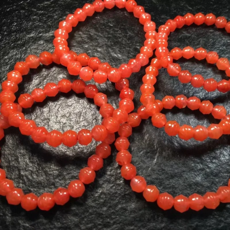 Sichuan-Material-South-Red-Bell-Beads-Cherry-Red-Agate-Bracelet-Live ...