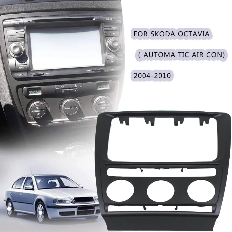 Car-Radio-Panel-Dash-Fascia-Plate-Frame-For-Skoda-Octavia-Automatic ...