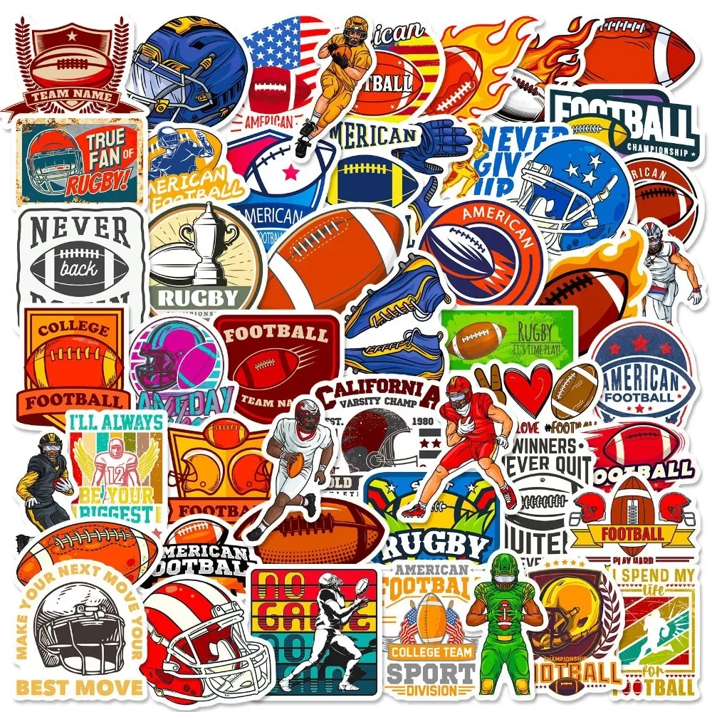 50PCS-American-Football-Stickers-Graffiti-Decals-DIY-Laptop-Phone ...