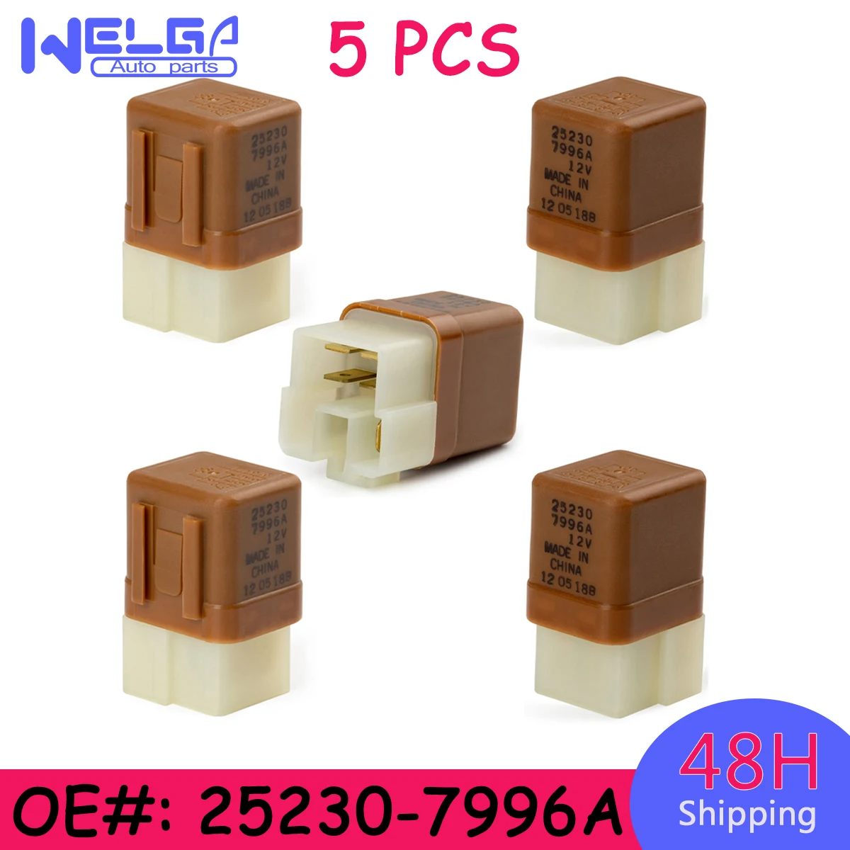 5 PCS 25230-7996A 12V Relay For Nissan 350Z Maxima Altima for Infiniti ...