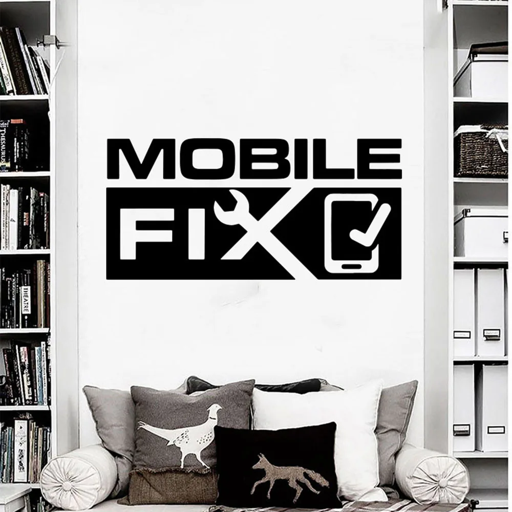 Mobile-Repair-Fix-Logo-Window-Wall-Decal-Cellphone-Repair-Tool-Glass ...