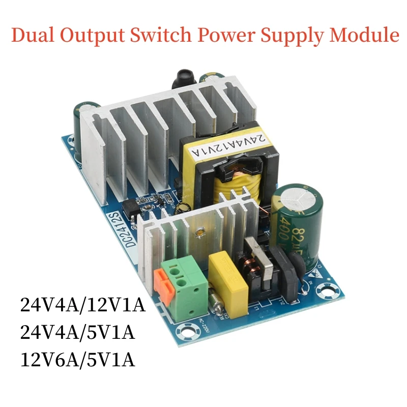 Dual-Output-Switch-Power-Supply-Module-Bare-Board-Isolated-Power-Supply-Transformer-24V4A12V1A ...