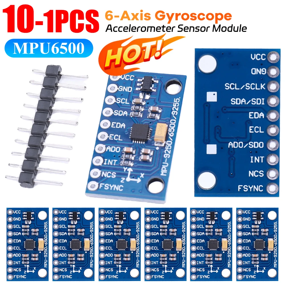 Accelerometer Sensor HiLetgo MPU6500 MPU-6500 6-Axis Gyroscope Module Replace MPU6050 For ...