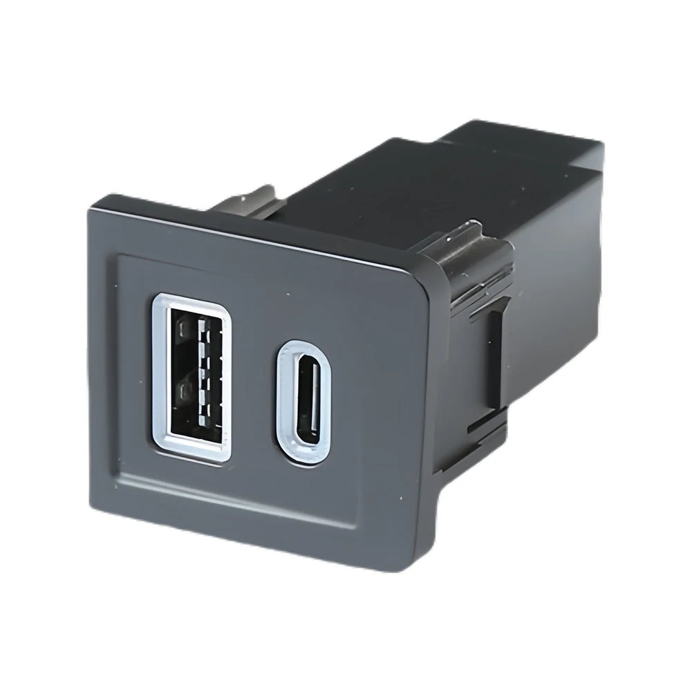 Quick Charging Auto Phone Adapter Dual USB Fast Charger Socket Outlet ...