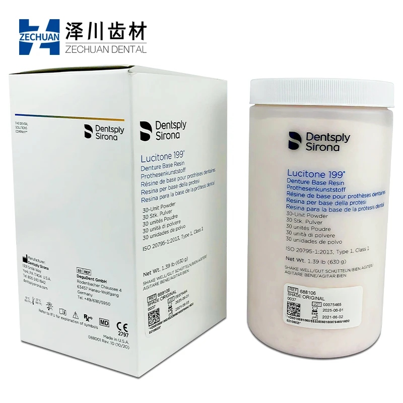 Dentsply Sirona Lucitone 199 Denture Base Resin 630g 30-Unit Powder