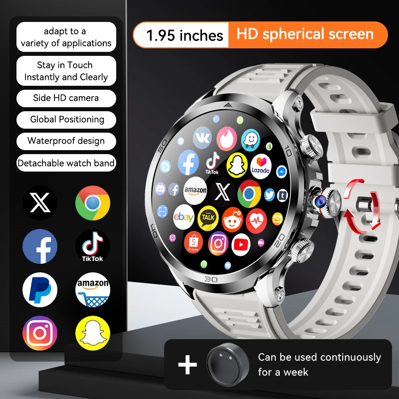 Reloj-inteligente-Android-H19-1-95-pulgadas-AMOLED-180-C-mara-giratoria ...