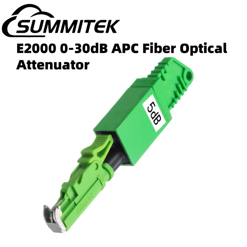Summitek E2000 0-30db Fiber Optica Attenuator 1PC APC Female To Male ...