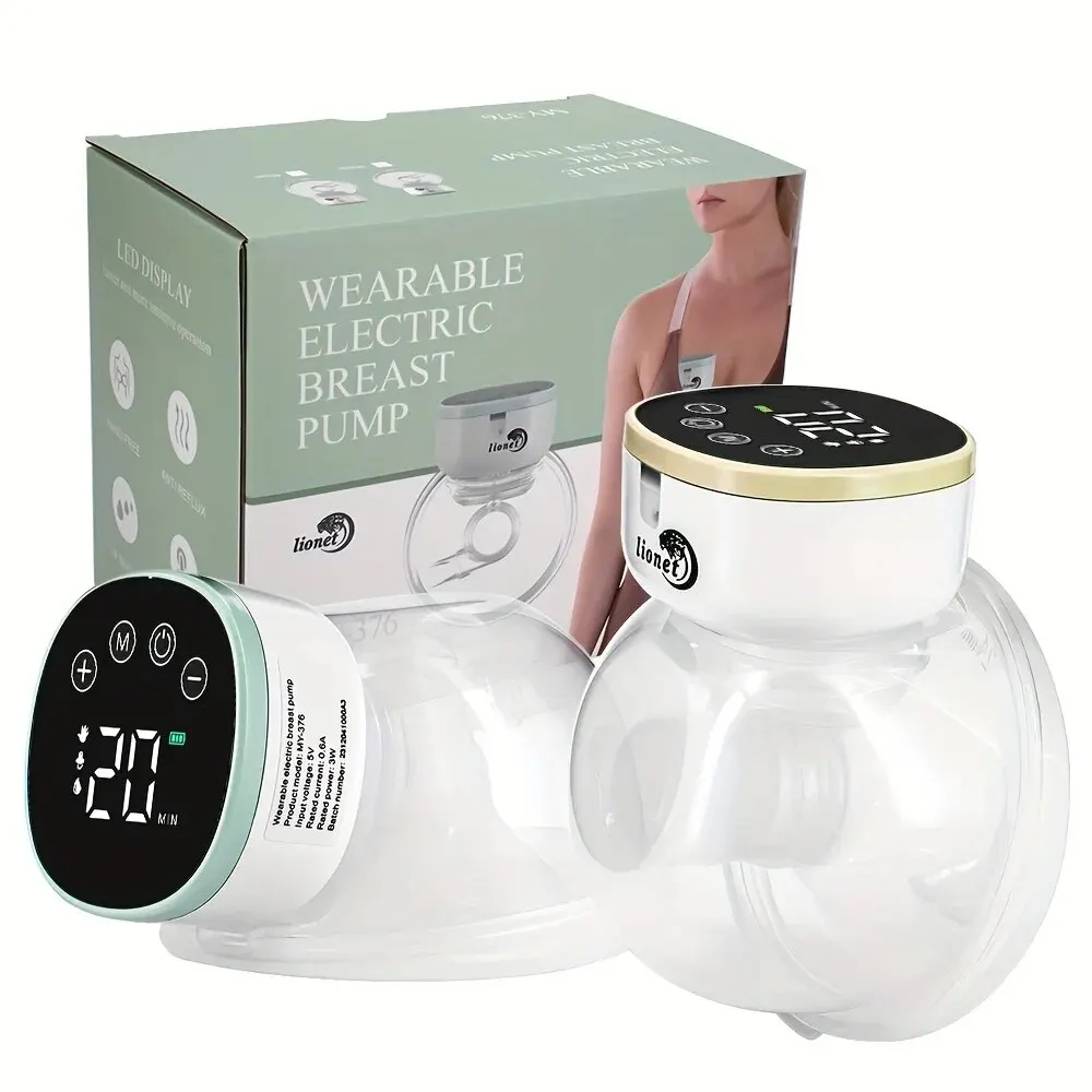 Portable-Rechargeable-Electric-Breast-Pump-Integrated-Silicone-Breast ...