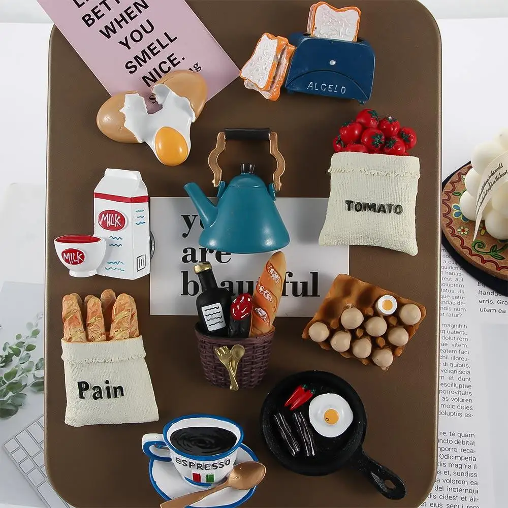 Kitchen-Bread-Magnetic-Food-Simulation-Cooking-Creative-Board-Stickers ...
