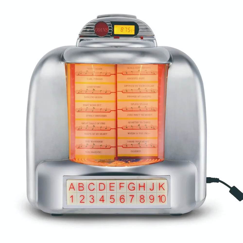 JSY-FP-A01 Mini Desktop Jukebox True Jukebox Feature with Radio USB SD ...
