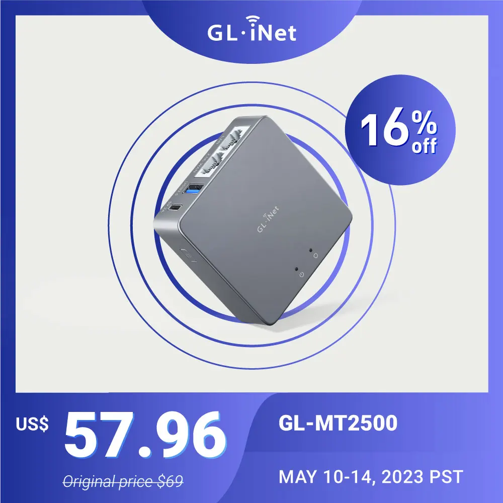GL iNET GL MT2500/MT2500A Powerful VPN Gateway for Home Office and ...