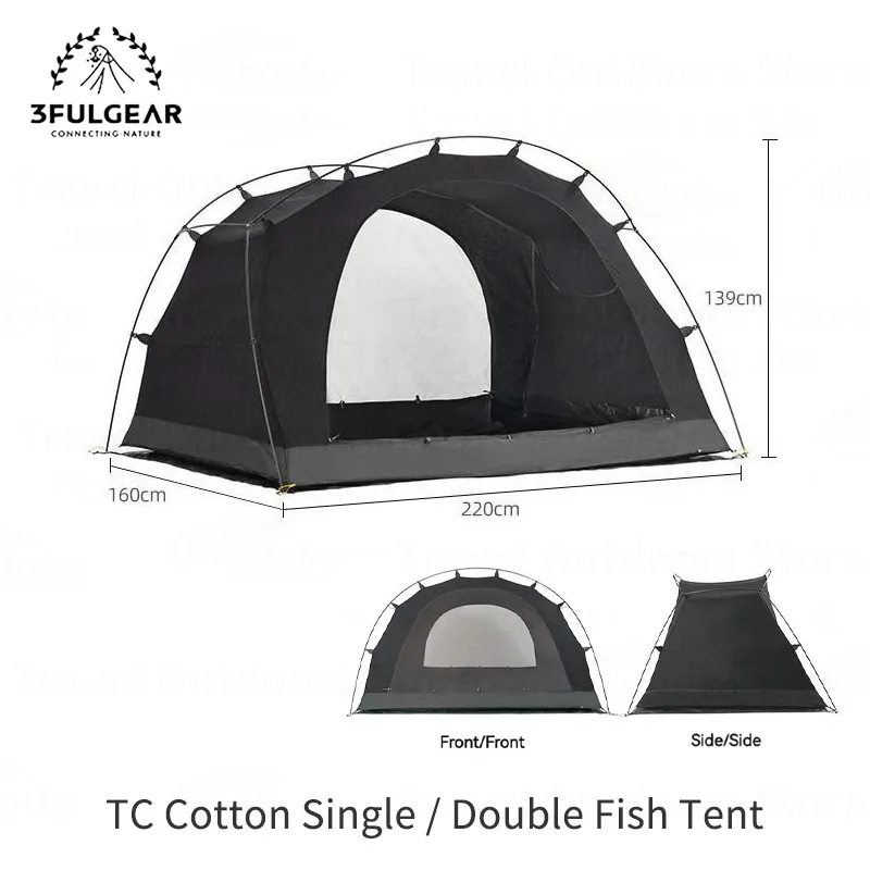 3F UL GEAR Kangaro Tent Breathable Sun Shelter 1/2 People Waterproof ...