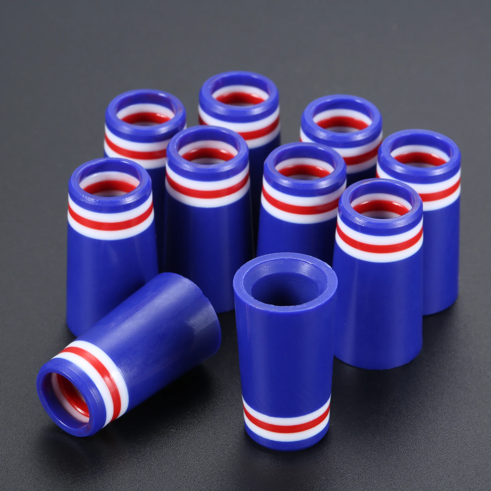 10Pcs-Plastic-Golf-Ferrules-with-White-Red-Ring-9-1x25x14mm-Golf-Club ...