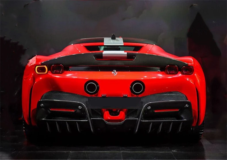 High Quality REAL Dry Carbon Fiber For Ferrari SF90 2020 2021 2022 2023 ...