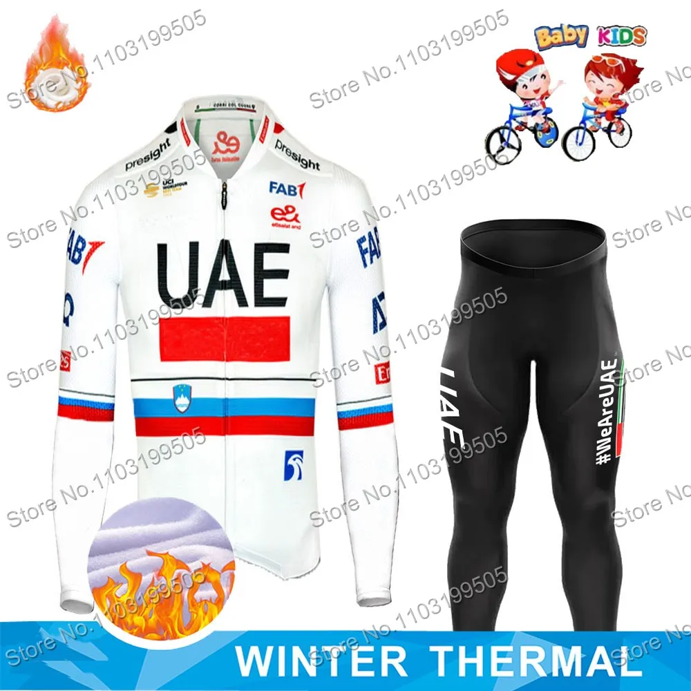 Kids-2024-UAE-Team-TDF-Cycling-Clothing-Kits-Slovenia-Boys-Girls-Winter ...