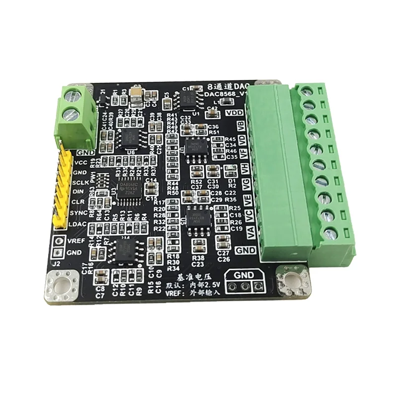 DAC8568 8-Channel 16-Bit High Precision DAC Module with ±5V Output SPI ...