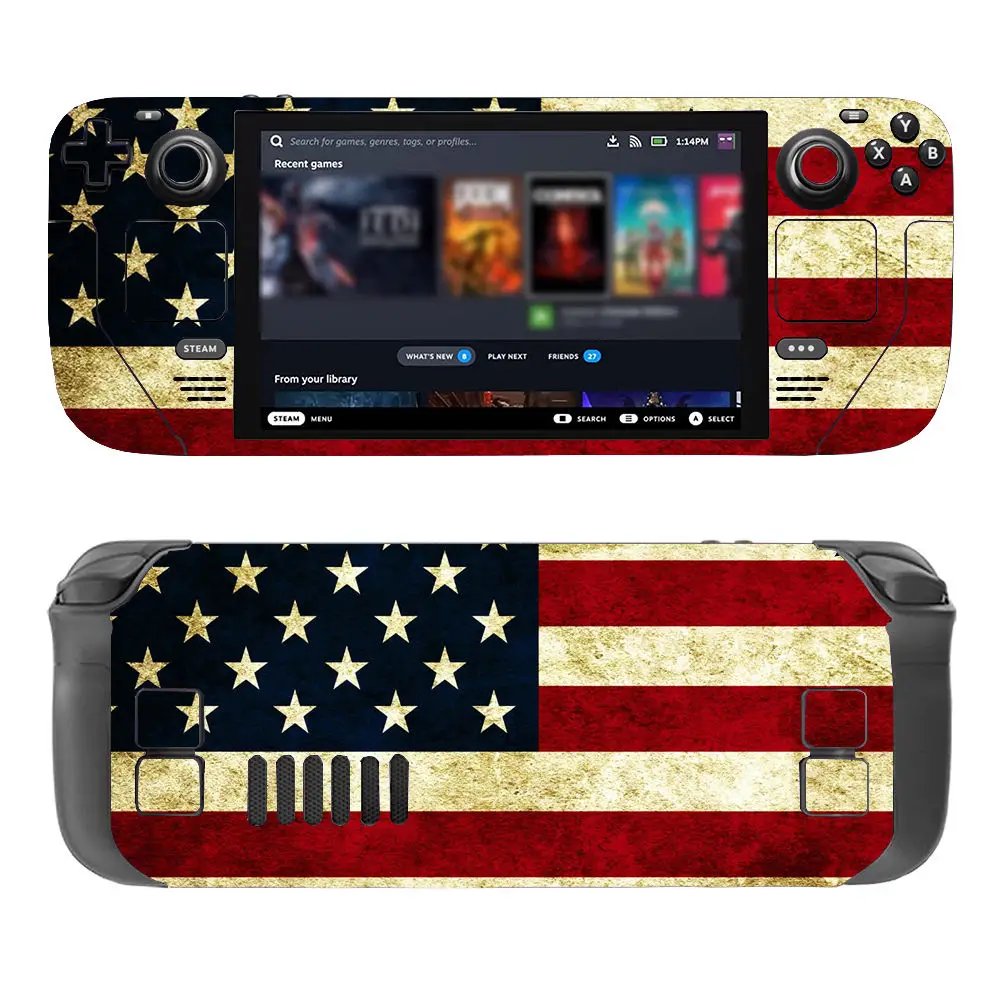USA-Flag-Aesthetic-Skin-Vinyl-for-Steam-Deck-Console-Full-Set ...