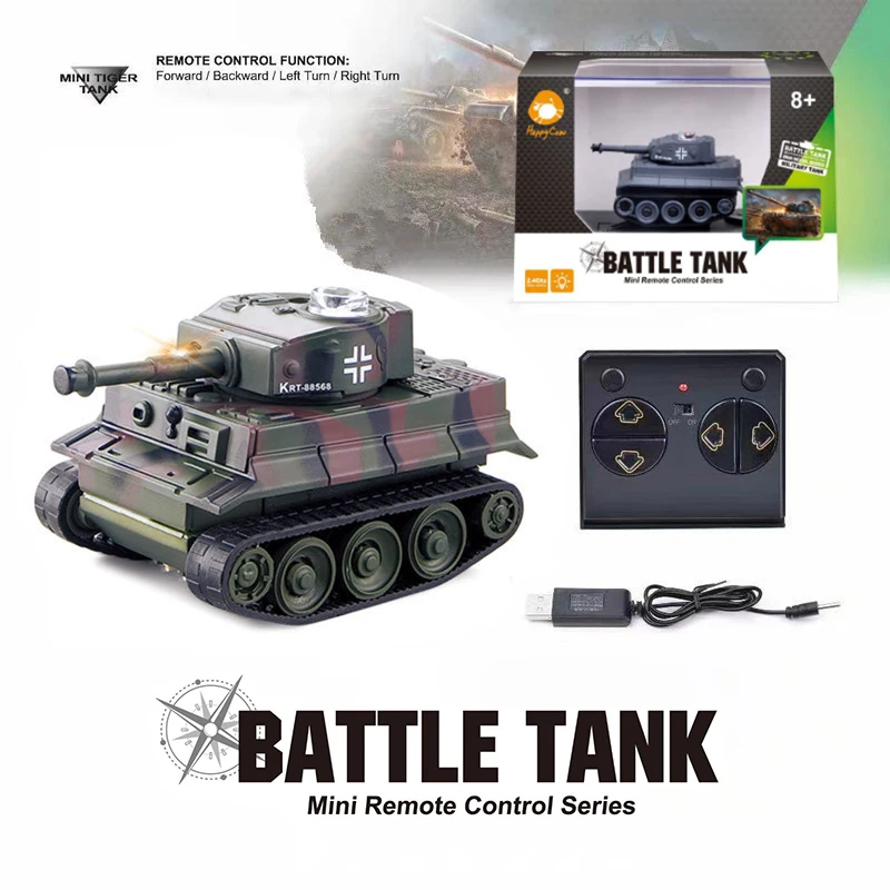 Mini-RC-Tank-Remote-Control-Crawler-2-4G-Military-Battle-Tank-Model ...