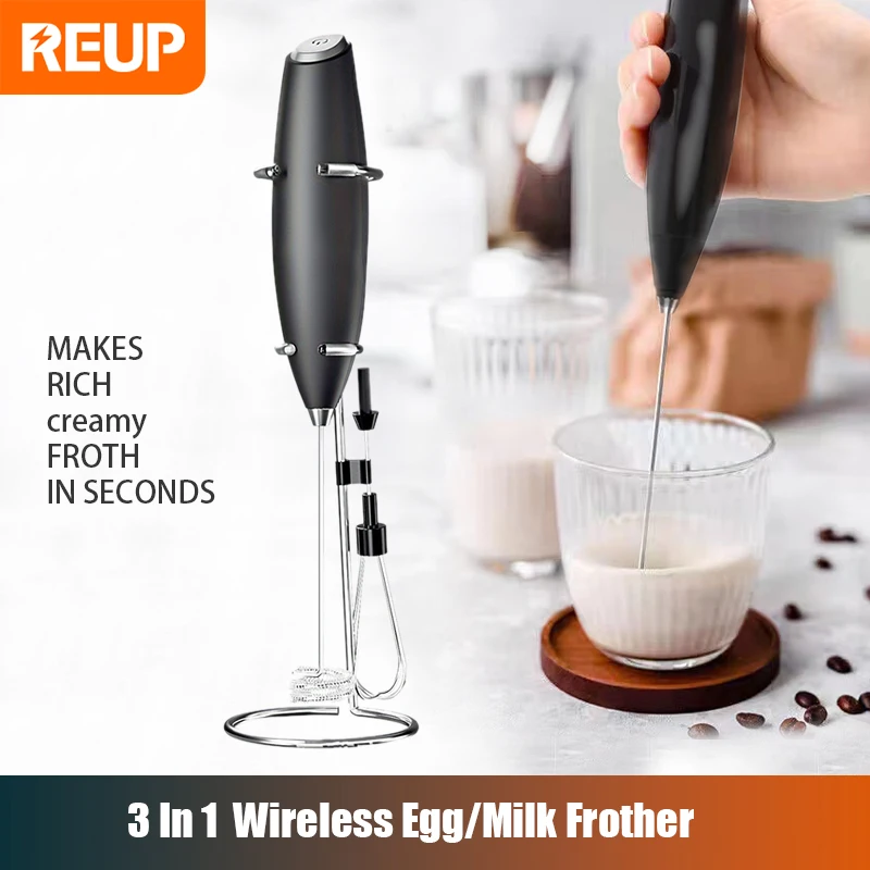 Electric Milk Frother Blenders for Kitchen Coffee Mixer Wireless Panel ...