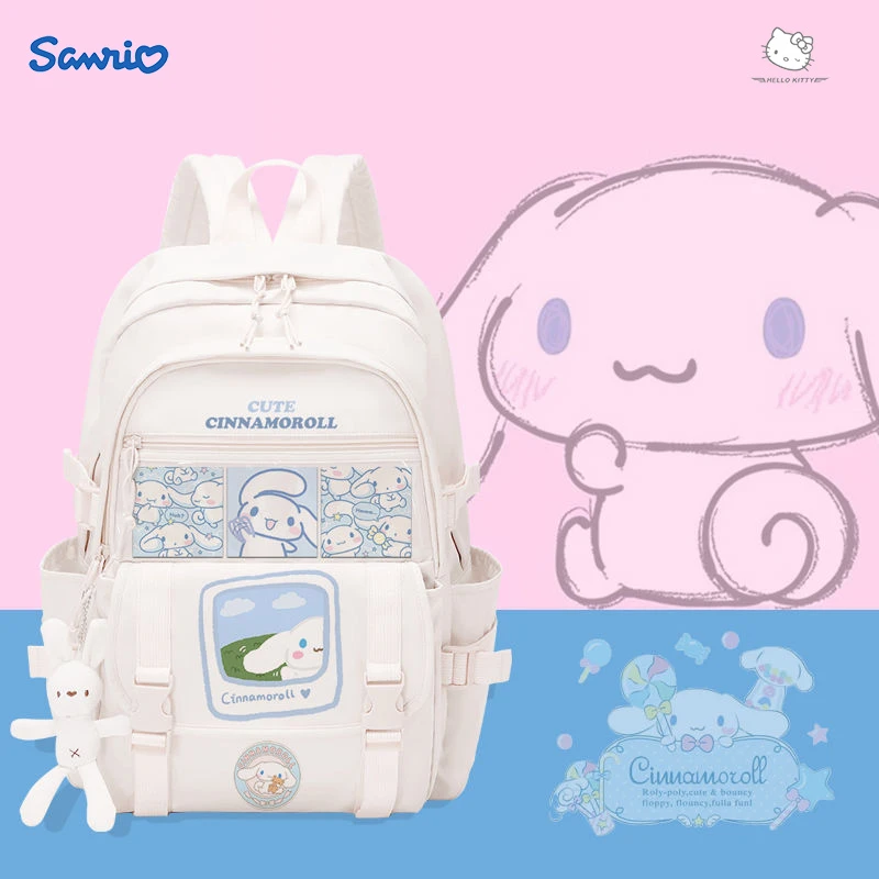 Sanrio Backpack Waterproof Nylon | Cinnamoroll Backpacks | Schoolbag ...