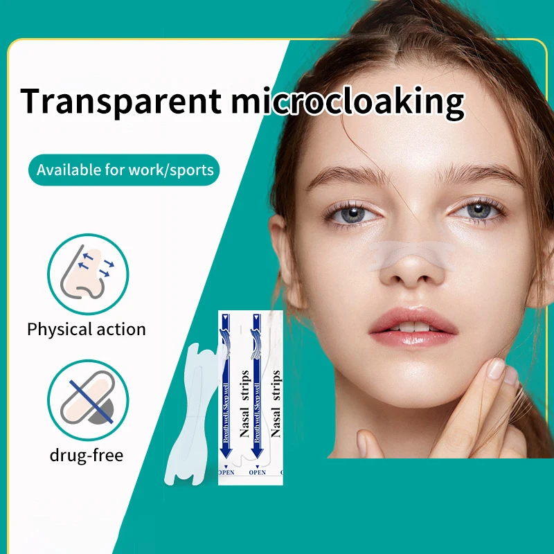 5Pcs-Transparent-Nasal-Strips-Anti-Snoring-Sticker-Better-Nose-Breath ...