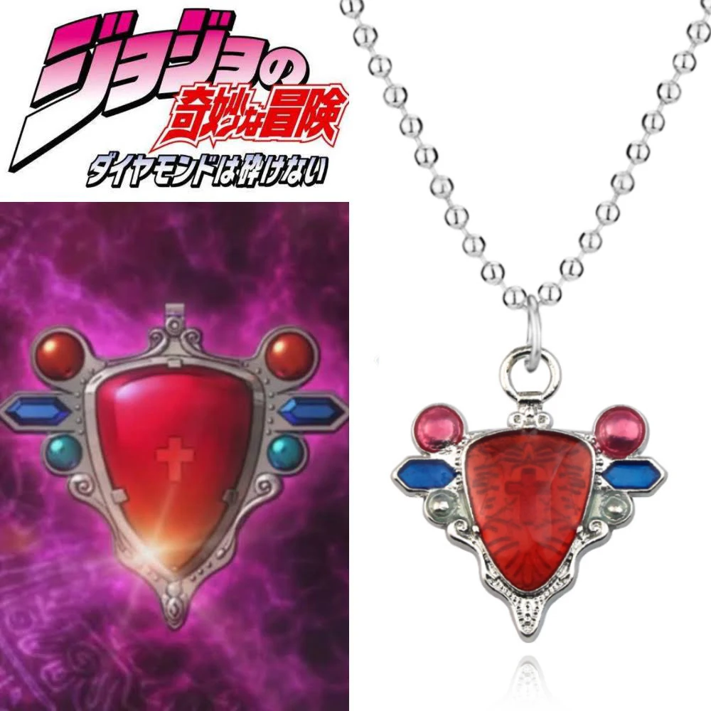 1PCS-Hot-Anime-Necklace-Women-Men-Red-Stone-Joseph-Joestar-Kujo-Jotaro ...