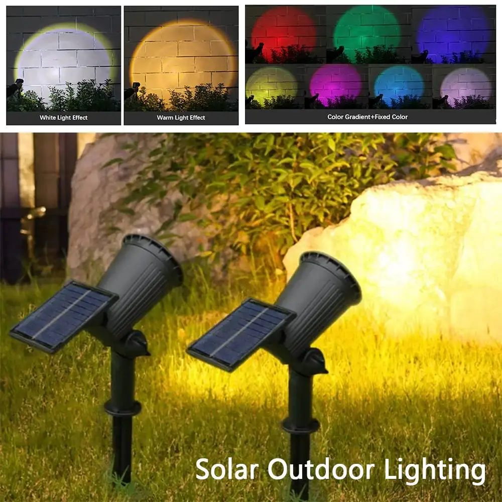 9-Led-Solar-Spot-Lights-Outdoor-Rgb-Solar-Landscape-Lights-Ip65 ...