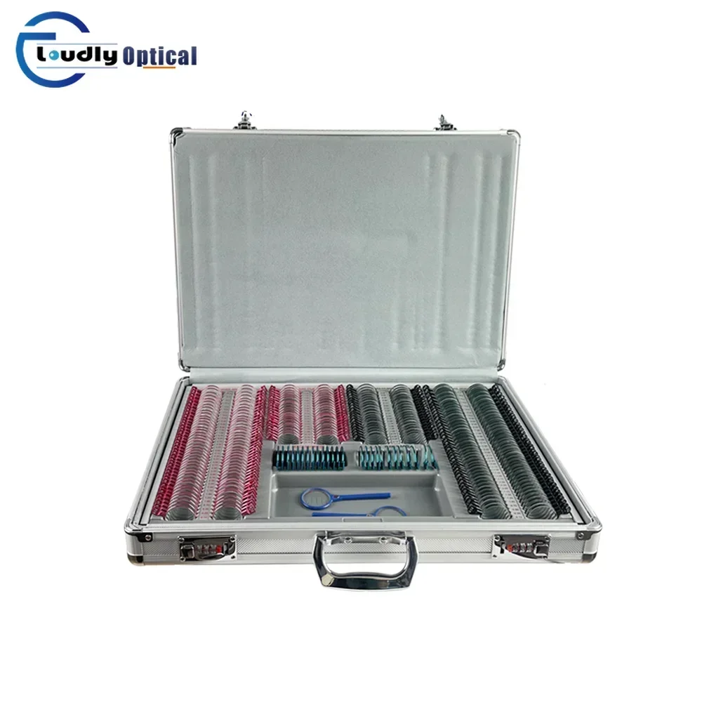266-Pcs-High-Quality-Optometry-Trial-Lens-Set-Case-With-Color-Metal ...