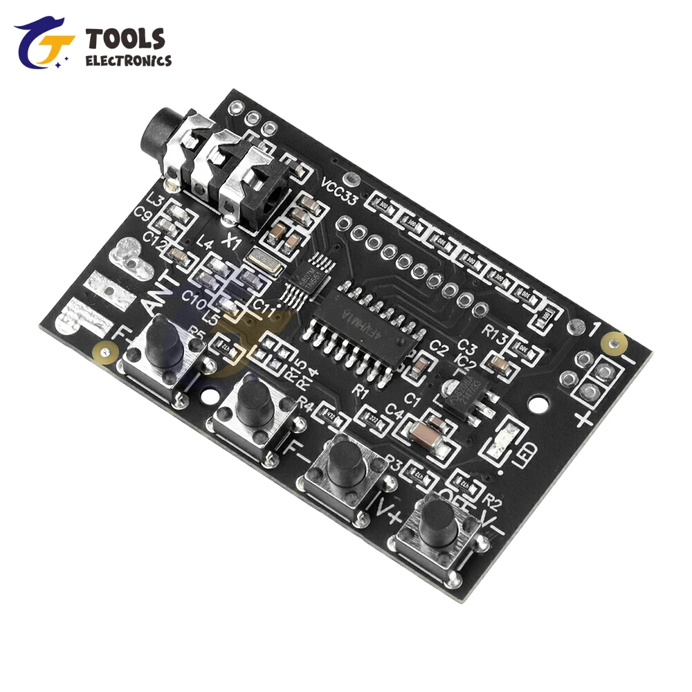 76.0MHz~108.0MHz RDA5807 Two-channel Stereo FM Radio Module DC 2.8V-12V ...