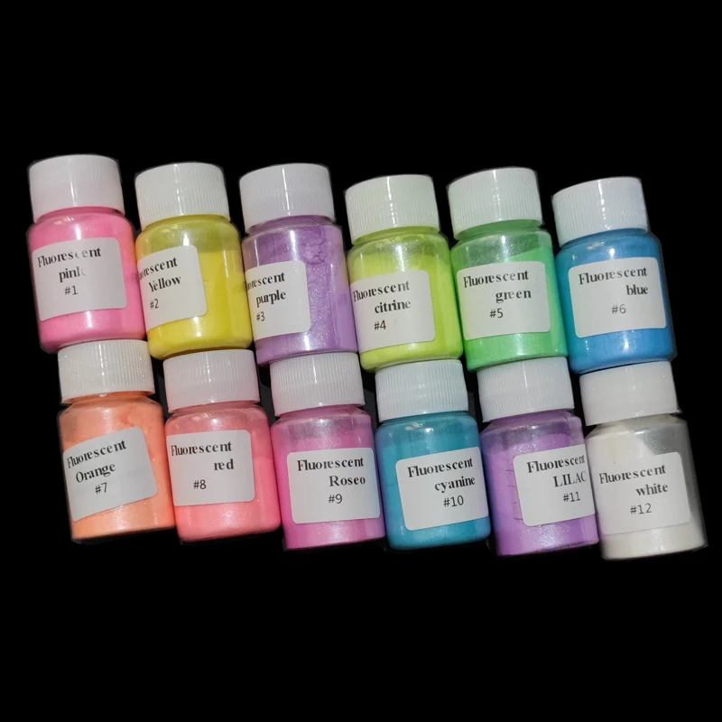 Fluorescent Mica Pearl Powder Pigment Epoxy Resin Soap Candle Slime ...