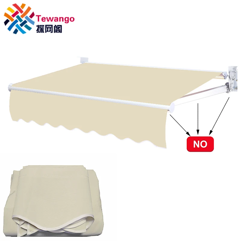 Cream Color Solid Beige Canopy Replacement Cloth Poly Fabric Outdoor ...
