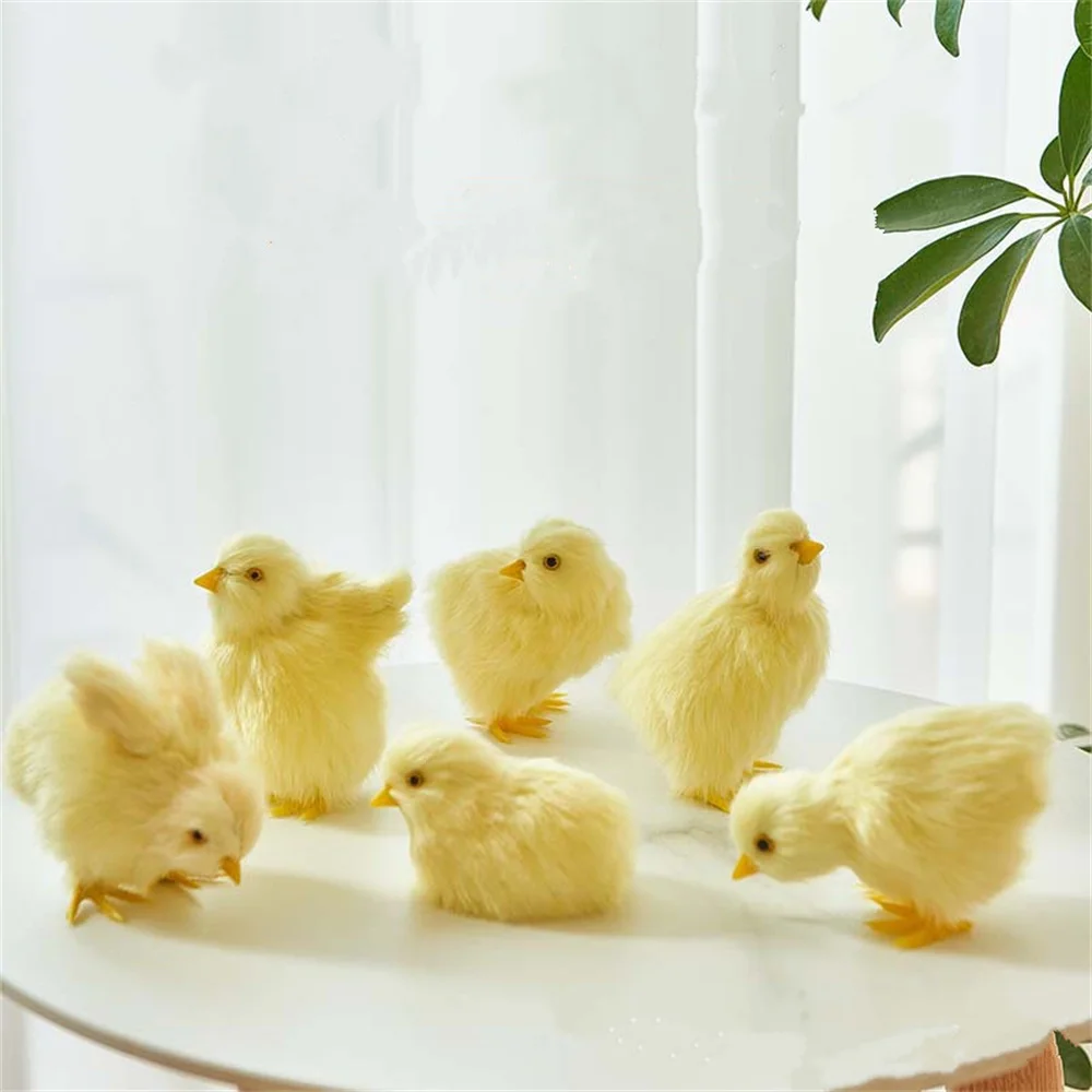 Simulation-Chick-Plush-Toy-Children-Cognition-Chicken-Model-Figurine ...