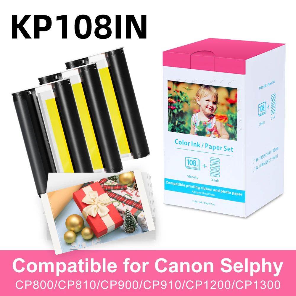 Zodzi Ink Cassette Photo Paper Set Compatible For Canon Selphy Cp900 ...