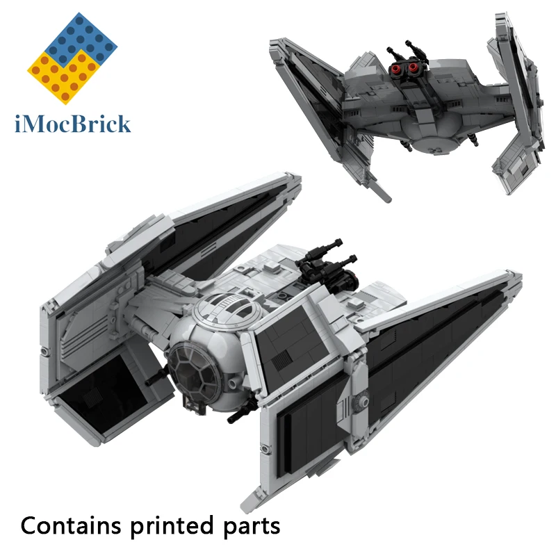 1105-Pcs-Mocs-Set-Star-Movie-Spaceship-Bricks-Imperia-TIE-Aggressor-TIE ...