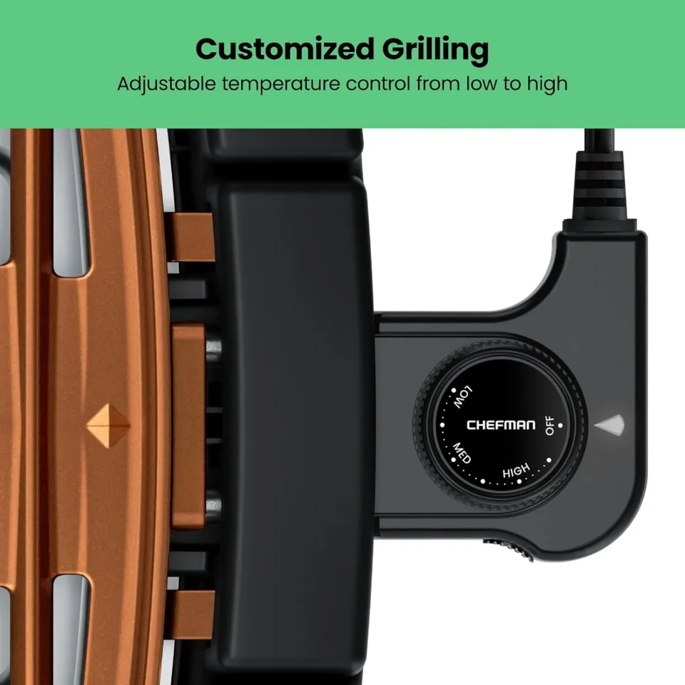 Indoor Grill Courant Smokeless Indoor Electric Grill - Copper Non-Stick ...