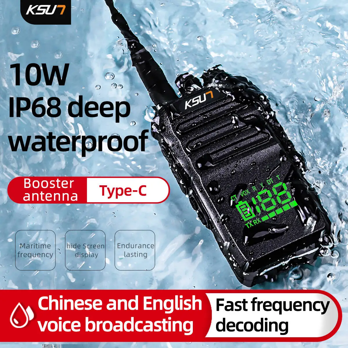 KSUT-P88-10W-Amateur-Radio-Receiver-Station-Walkie-Talkie-Long-Range ...