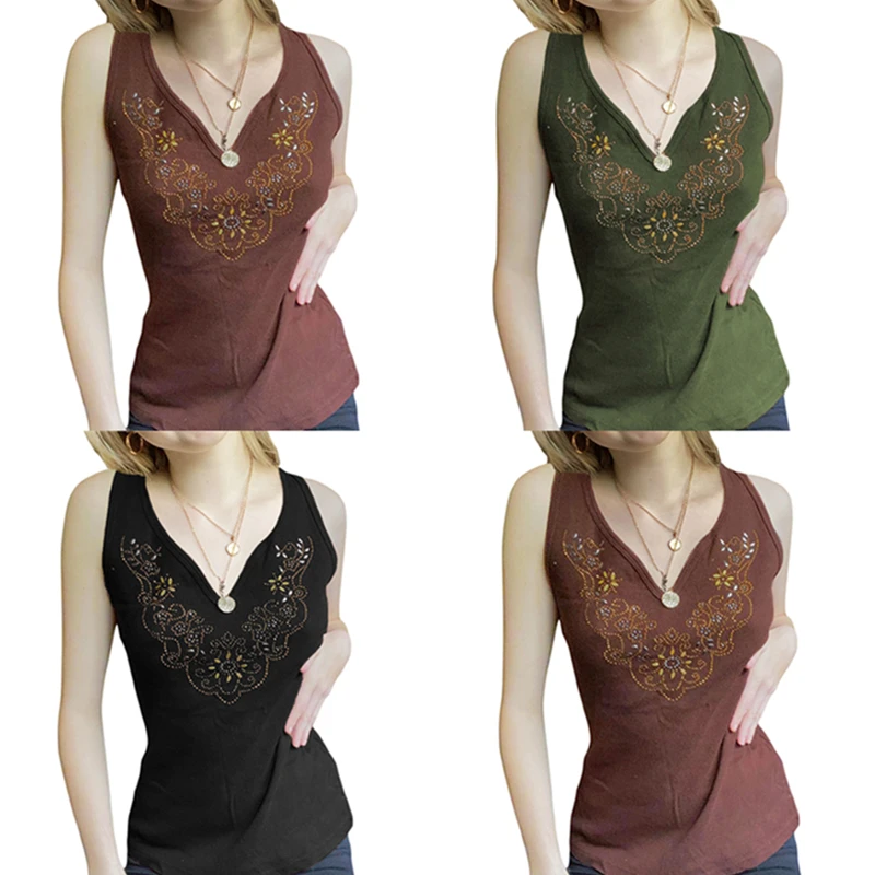 Xingqing y2k Printed Crop Top Women Knitted Kawaii Grunge Tank Tops ...