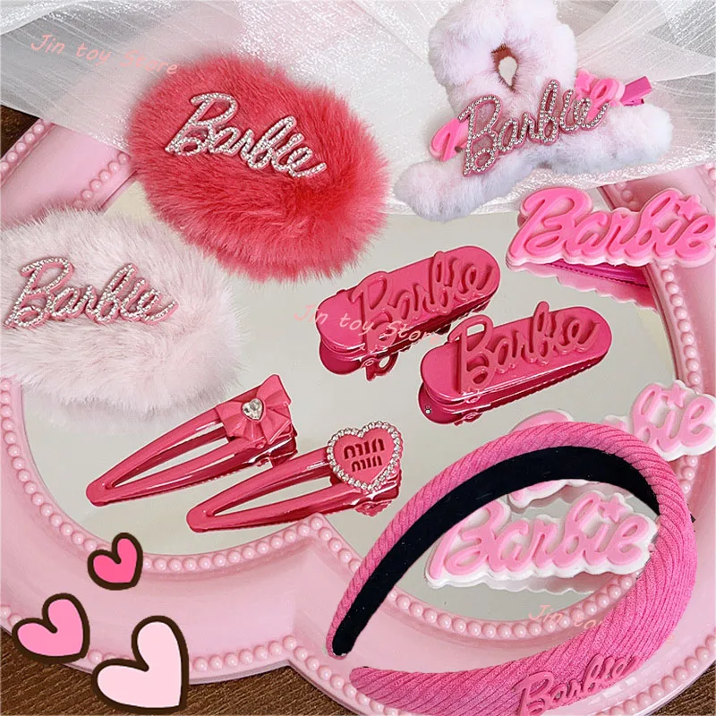 18-Styles-Barbie-Headwear-Kawaii-Pink-Hairpin-Hair-Band-Headband-Sweet ...
